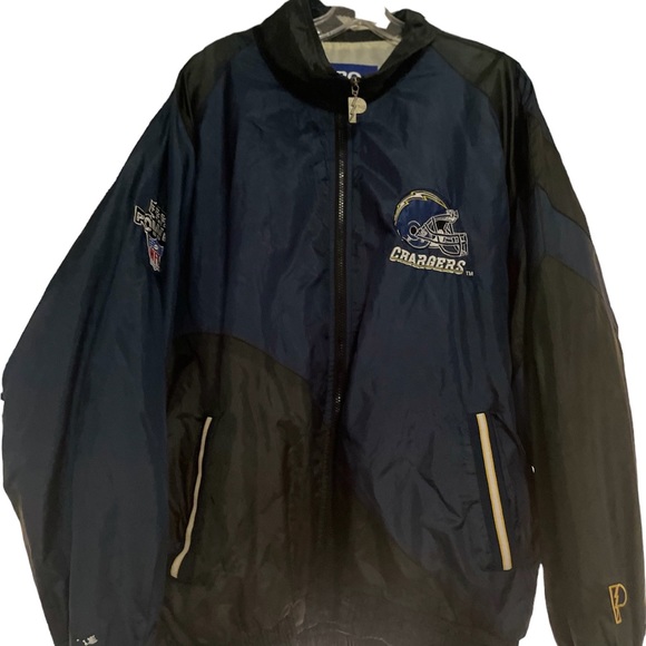 Pro Player | Jackets & Coats | Vintage Chargers Jacket Windbreaker ...